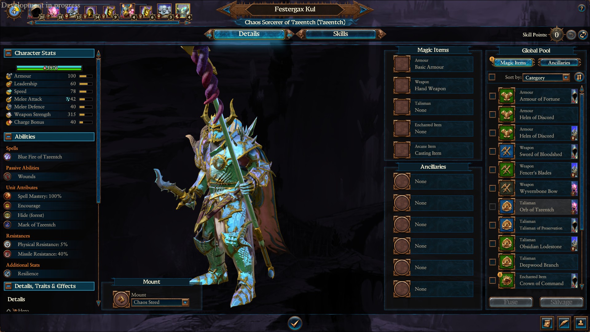 Aekold Helbrass is so small in character panel and no weapon VFX in ...