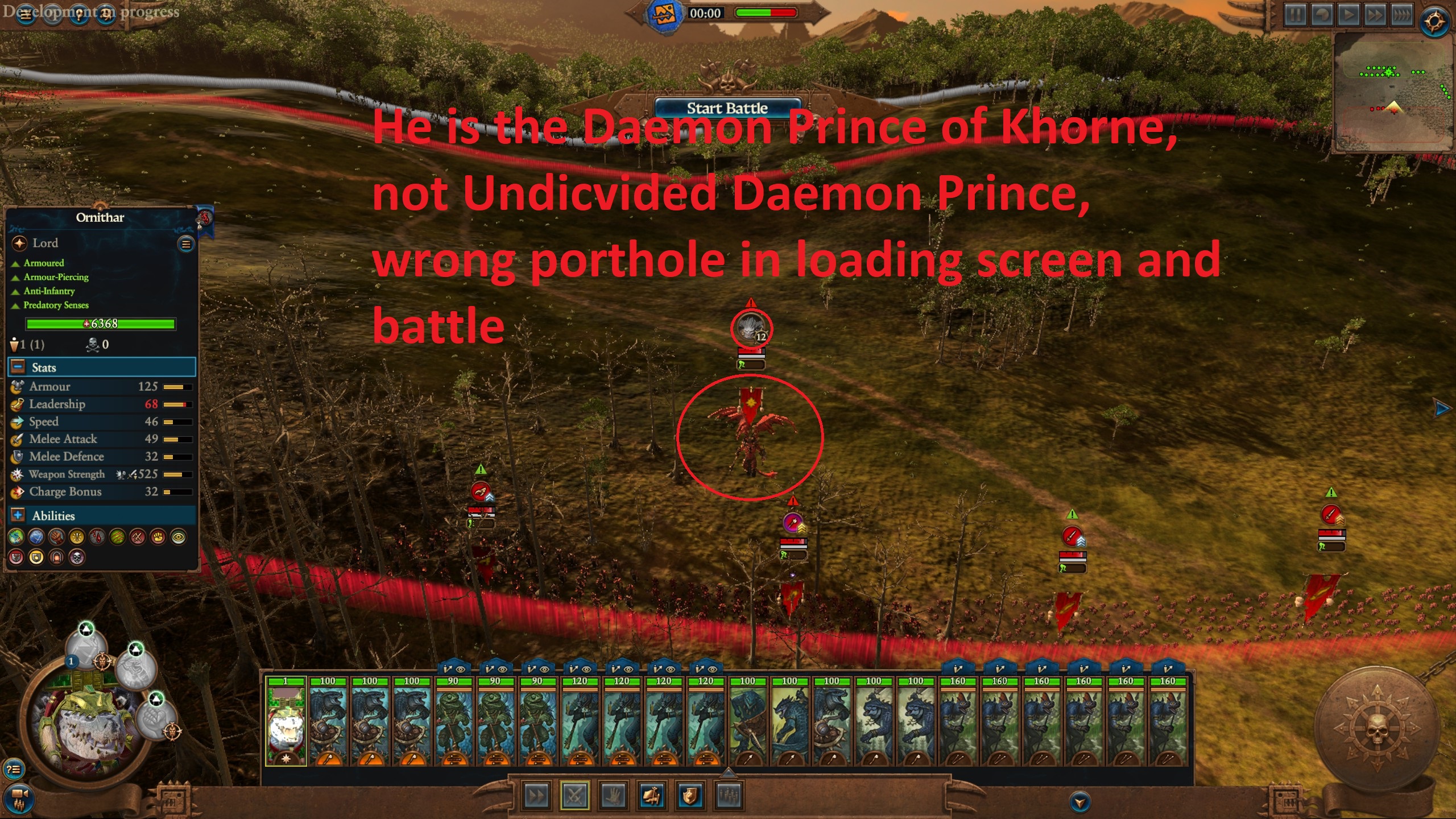 Daemon Prince of Khorne's loading screen and battle porthole is ...