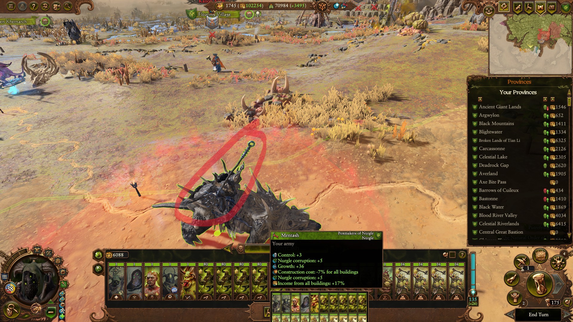 Chaos Sorcerer Lord of Nurgle weapon glich once selected when mounted ...