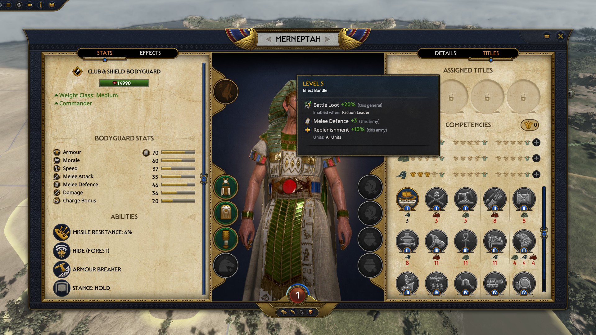 Thraco-Phrygian culture's general fortitude attribute missing effects - Total War: Pharaoh