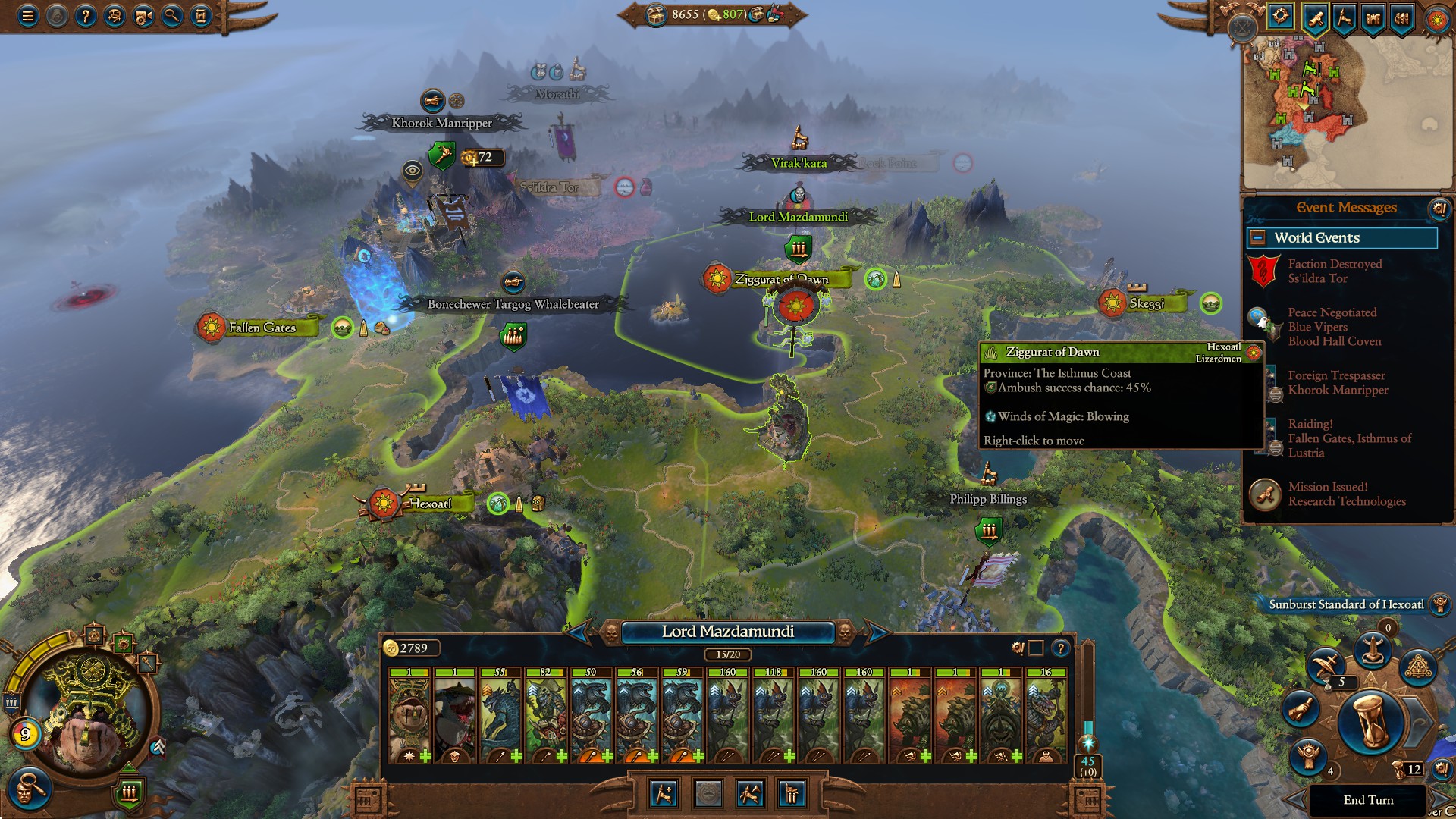 Unit card order inconsistency - Total War: WARHAMMER