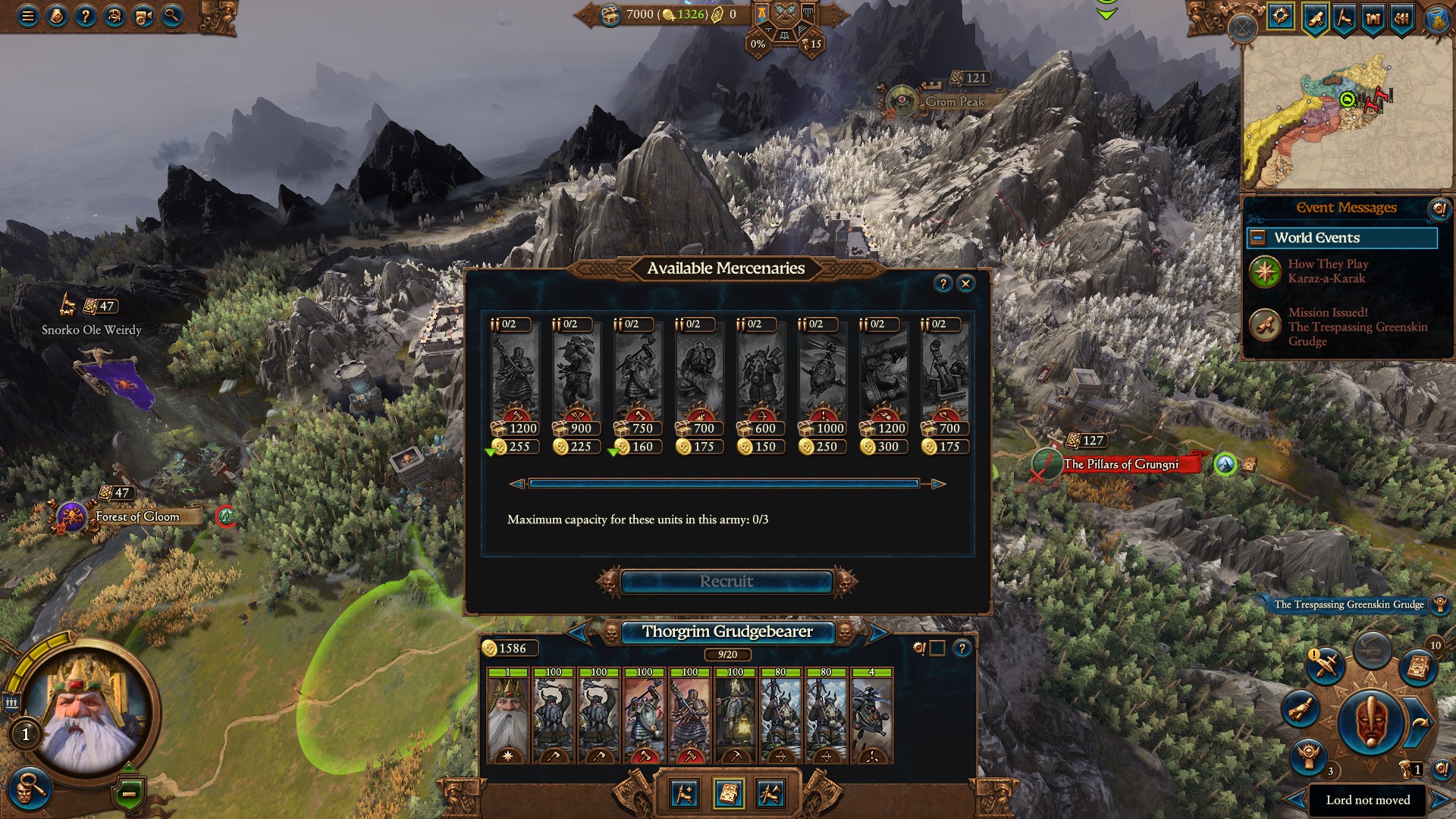 Thorgrim Grudgebearer's Starting army grudge settler units doesnt count ...