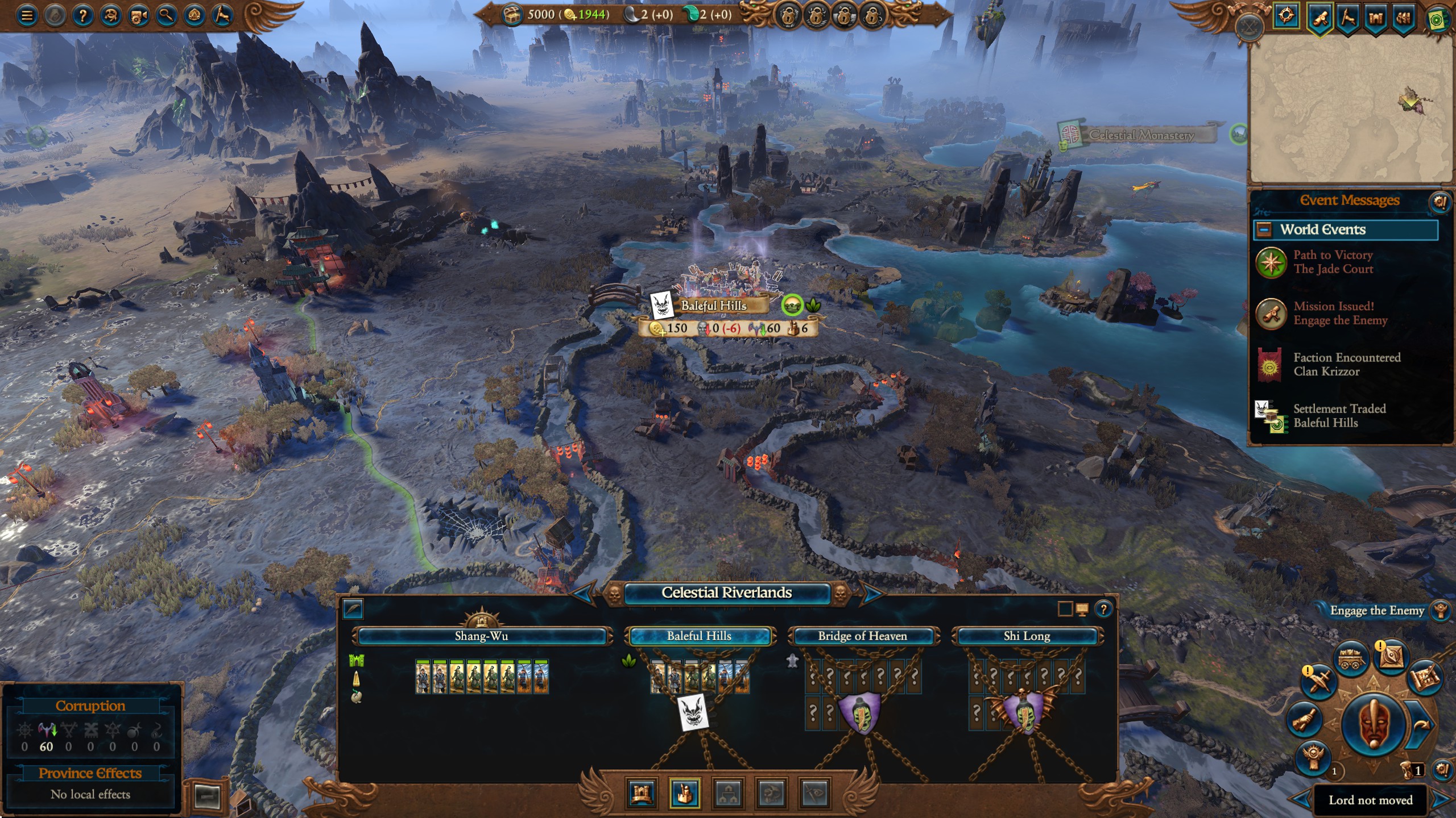 Trading settlements with factions of the same race will refresh the ...
