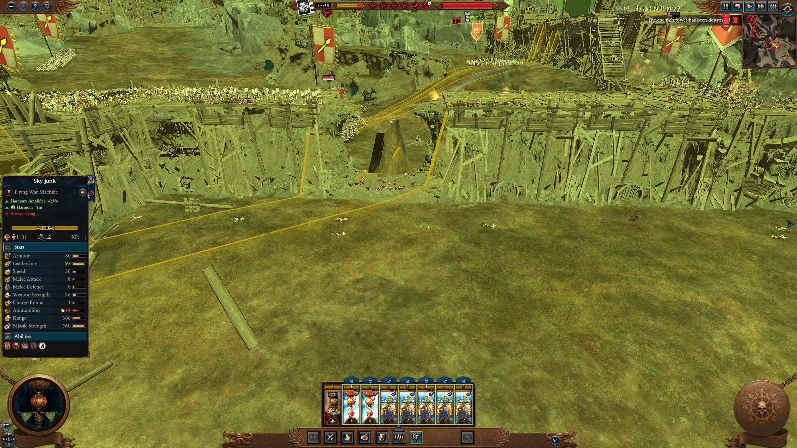 [KNOWN] "Hell Pit - Skaven" Map has bugged wall section that units die ...