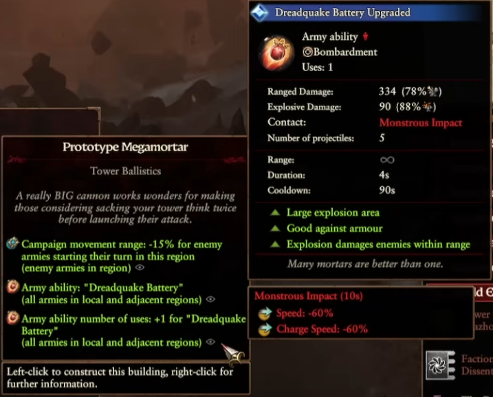 Incorrect Dreadquake Battery tooltip labelling - Total War: WARHAMMER