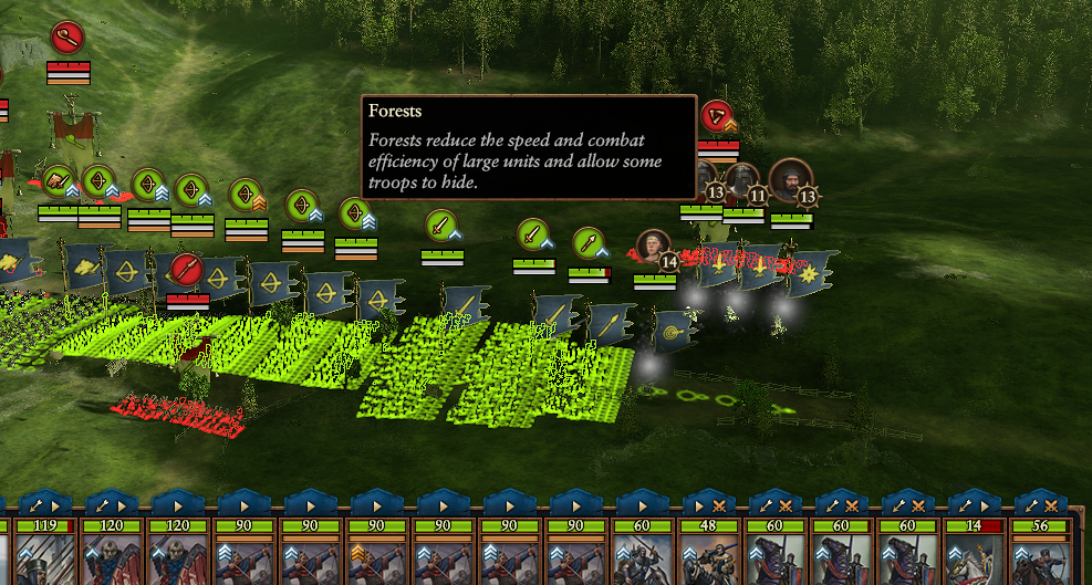 outlines battle map and unit placement markers and units ranges not ...