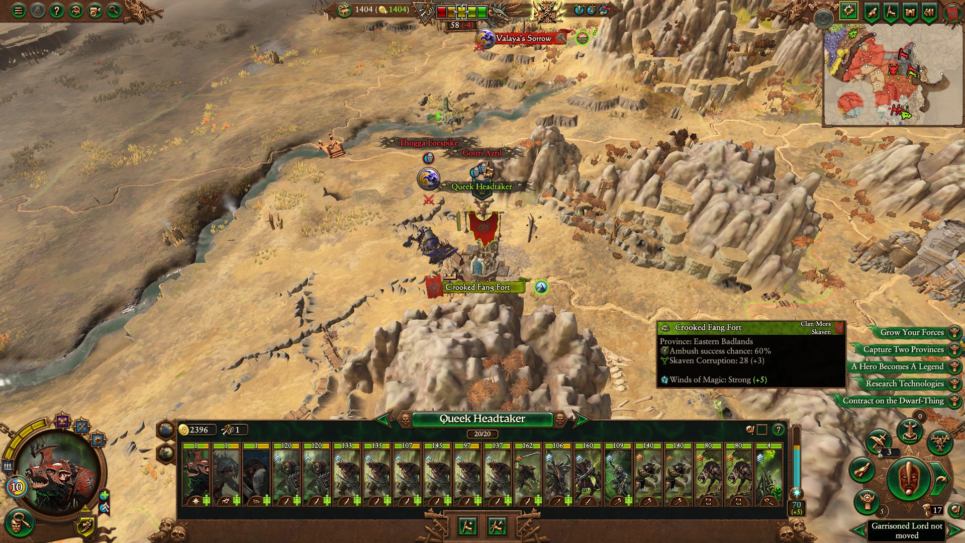 Can't Move From Settlement - Total War: WARHAMMER