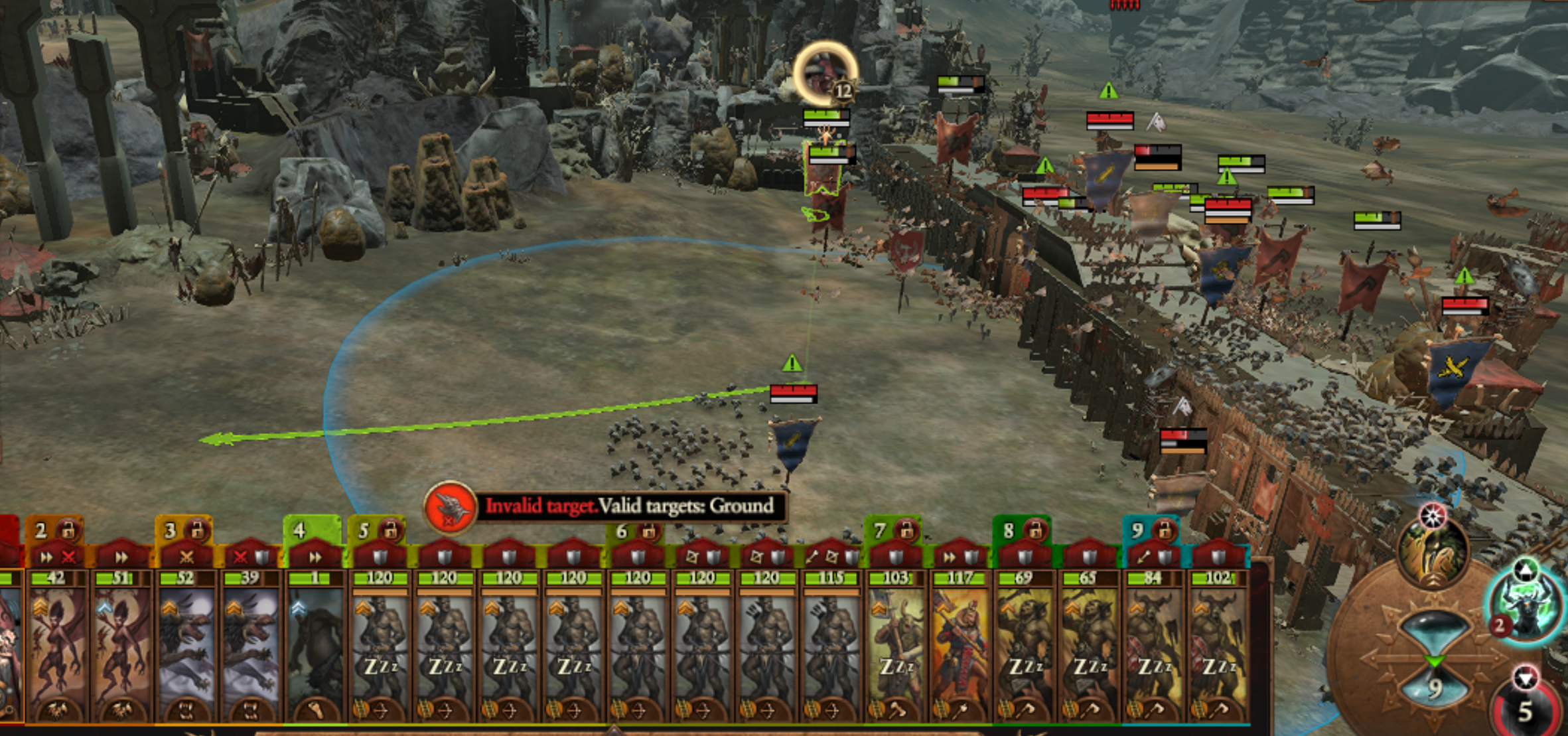 Inside walls "not groud" for summoning units - Total War: WARHAMMER