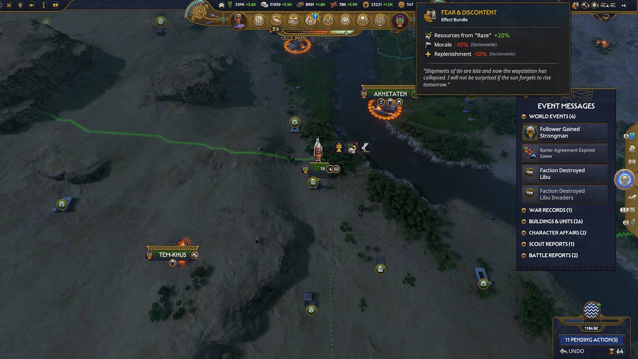 Civilization in crisis malus still present after prosperity - Total War ...
