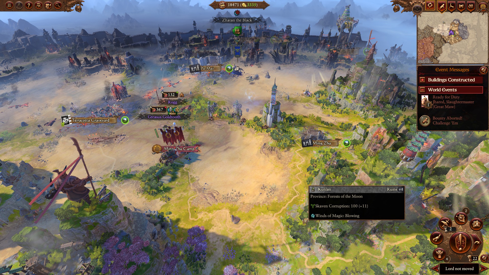 Ogre Camps in wrong place and teleporting - Total War: Warhammer