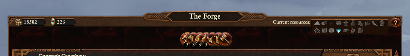 Dwarf forge icons are overlapping, and the Icon for oathgold is canopic ...