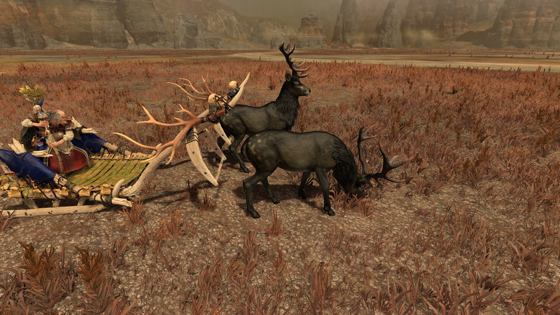 Hag Witches Elk Aren't in the Sled Harness - Total War: WARHAMMER