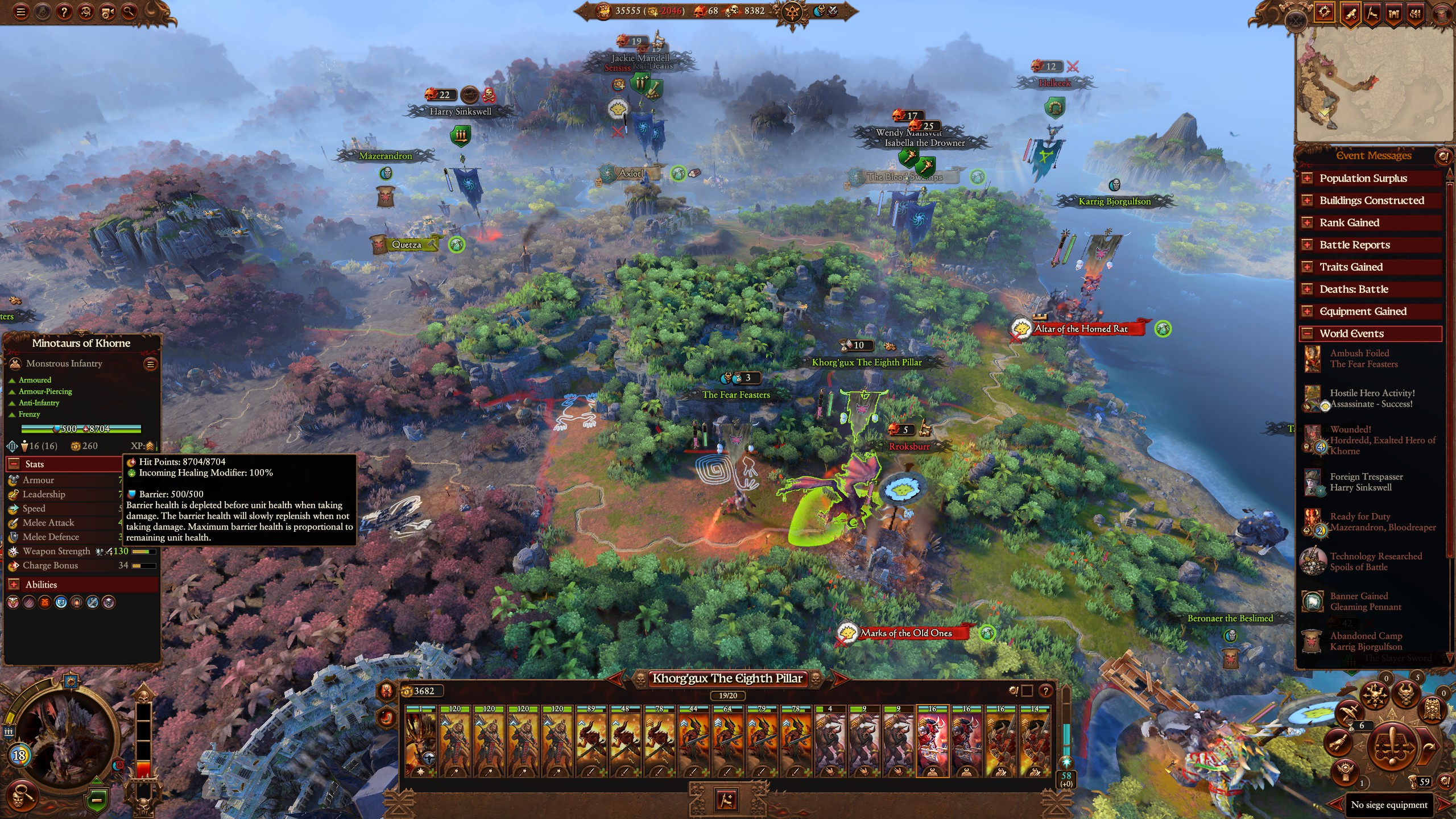 Titan of the Host skill affects Minotaurs of Khorne - Total War: WARHAMMER