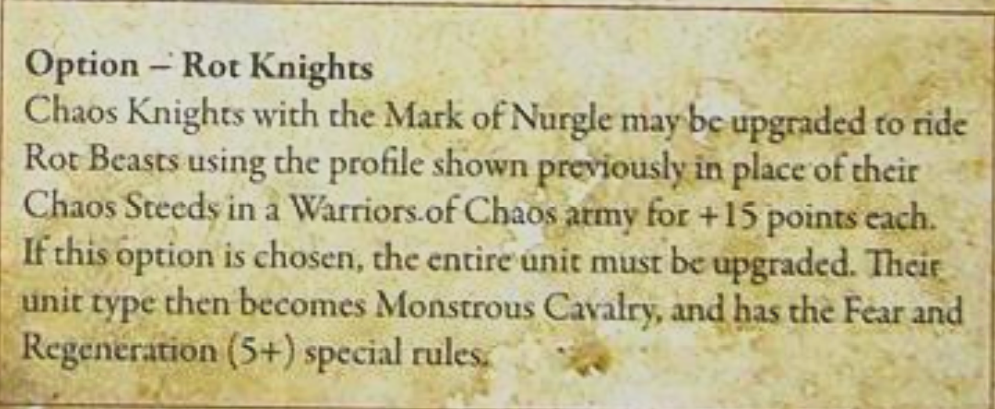 Missing regeneration for rot beast mount on generic lords and heroes ...