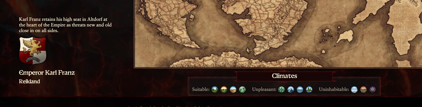 Empire climate issue. - Total War: WARHAMMER