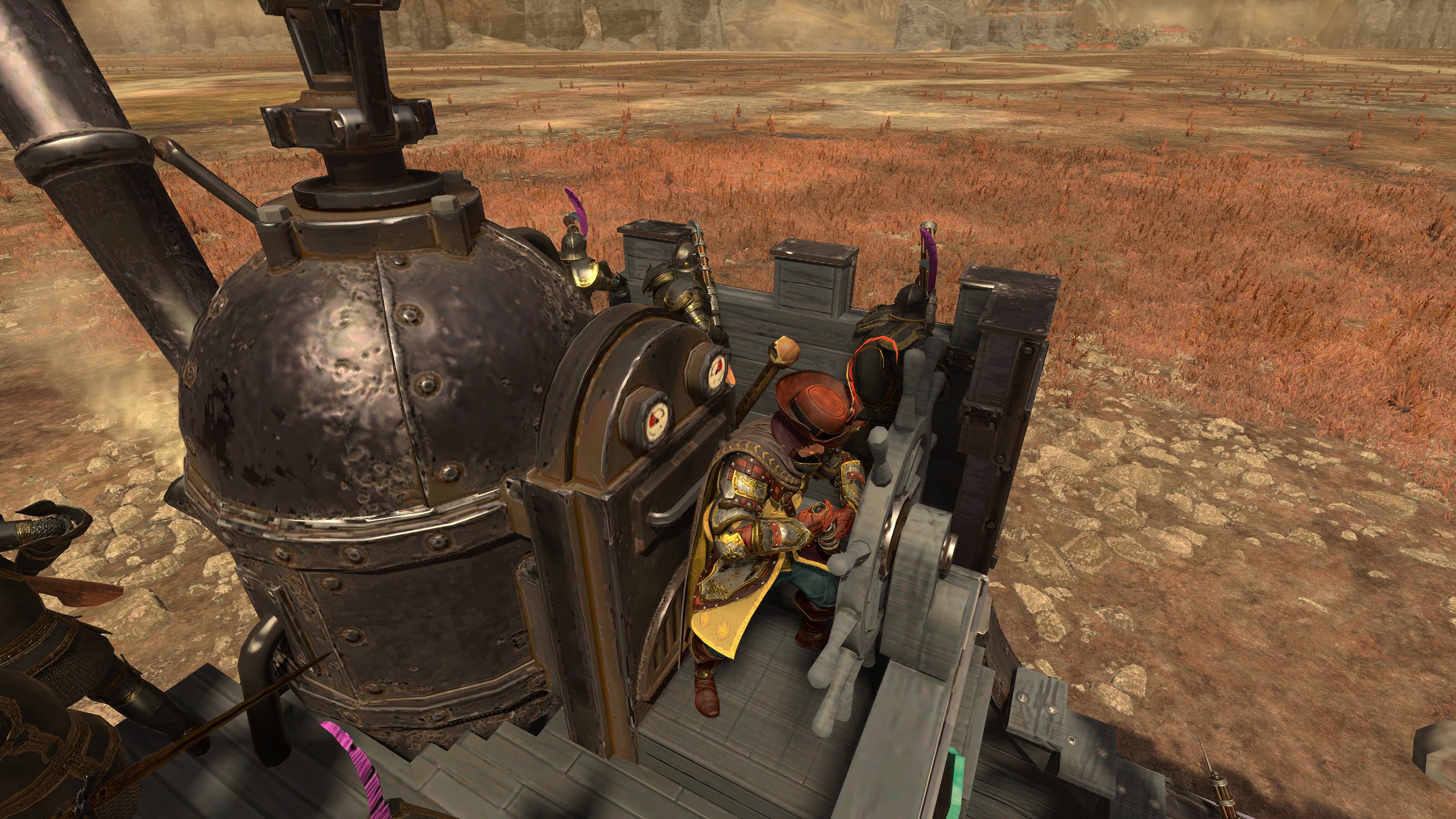 Inconsistent colours on Land Ships crew members and lack of VFX from rifles - Total War: WARHAMMER