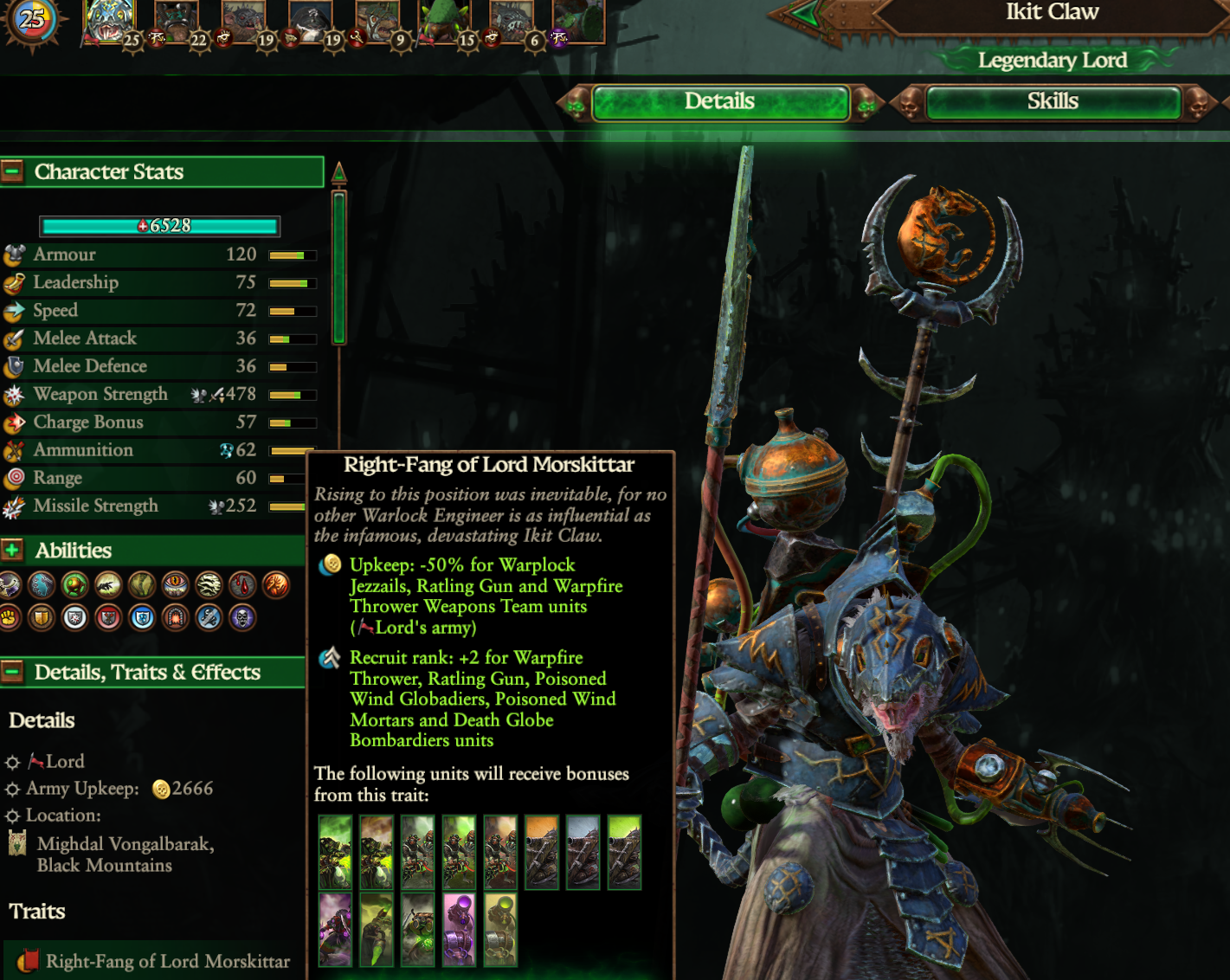 Ikit Claw unique trait shows Warp-Grinders in tool tip but it doesn't ...