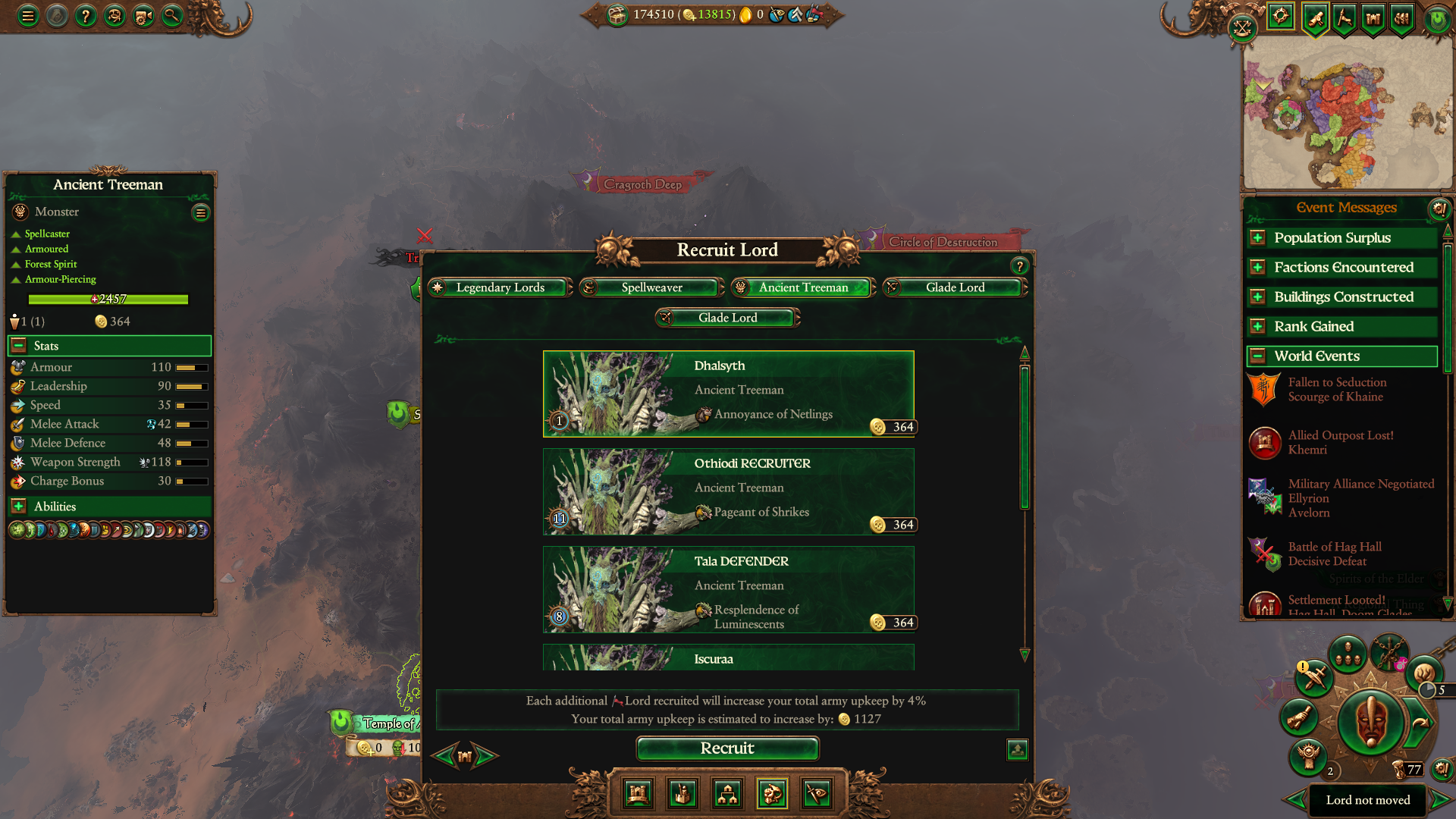 Confederating Drycha as the Wood Elves removes player's ability to ...