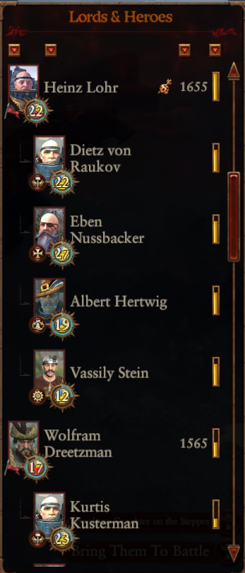 Request army hero cap bug - Total War: WARHAMMER