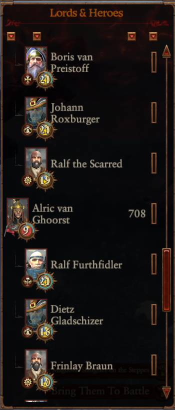 Request army hero cap bug - Total War: WARHAMMER