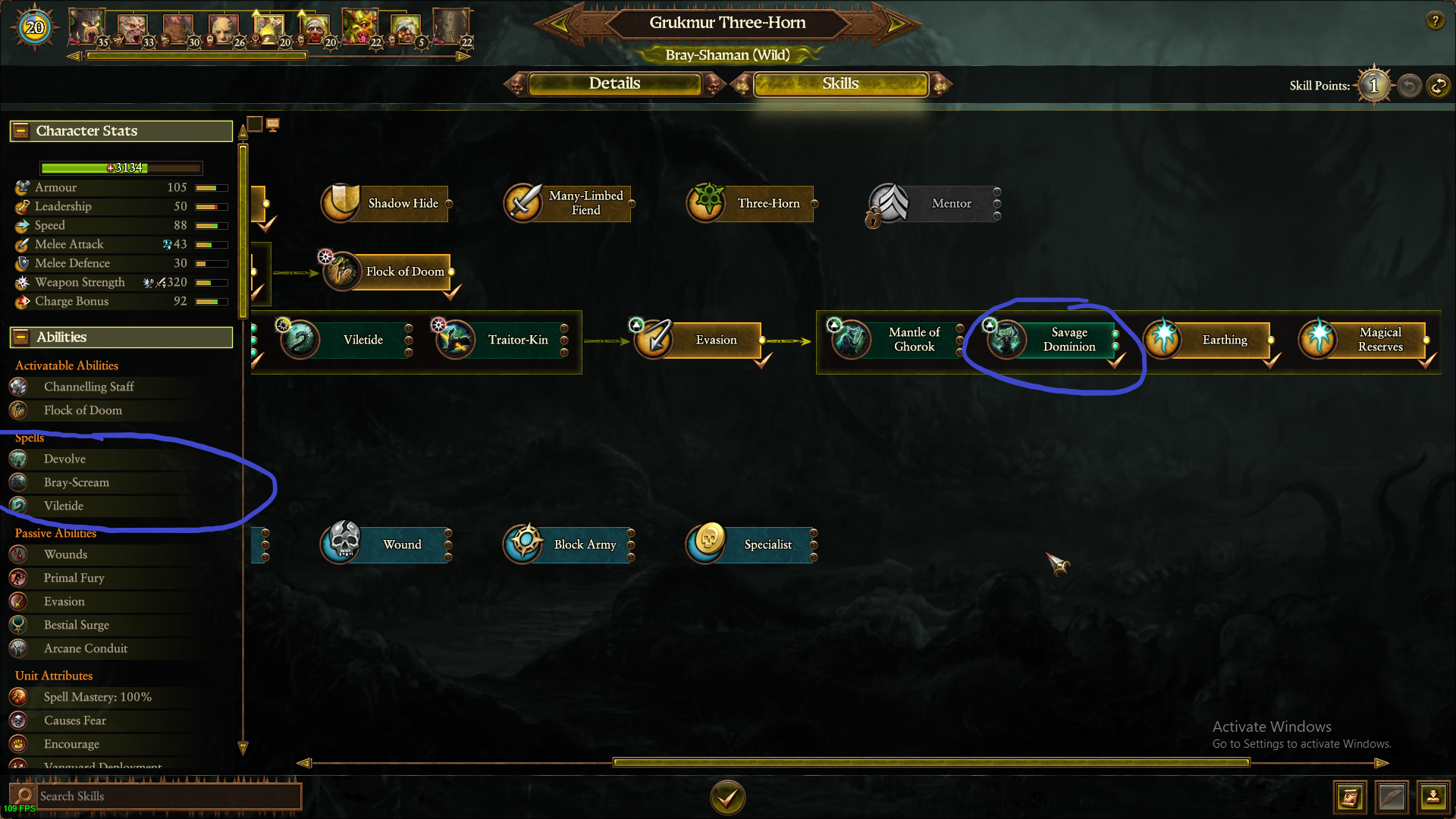 grukmur doesnt get savage dominion spell - Total War: Warhammer